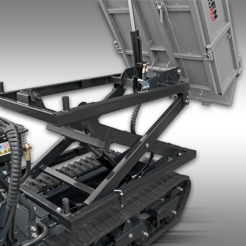 Gosenični mini dumper Jansen RD-800pro s hidravličnim kipanjem