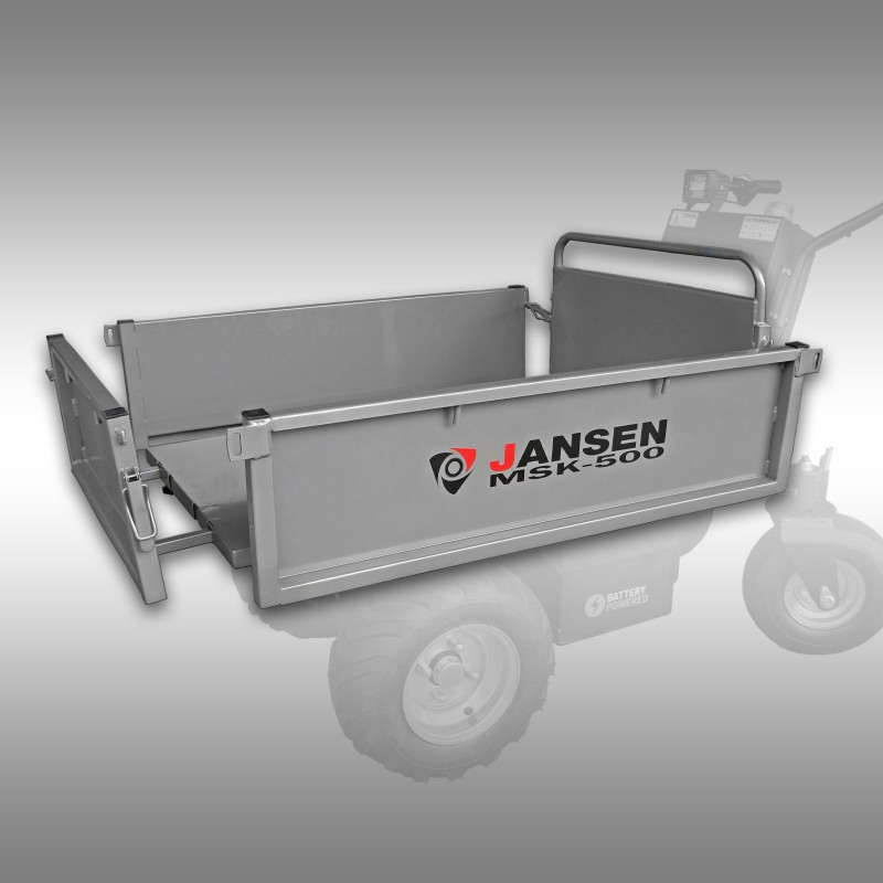 Ploščat keson za električni mini dumper - prekucnik Jansen MSK-500